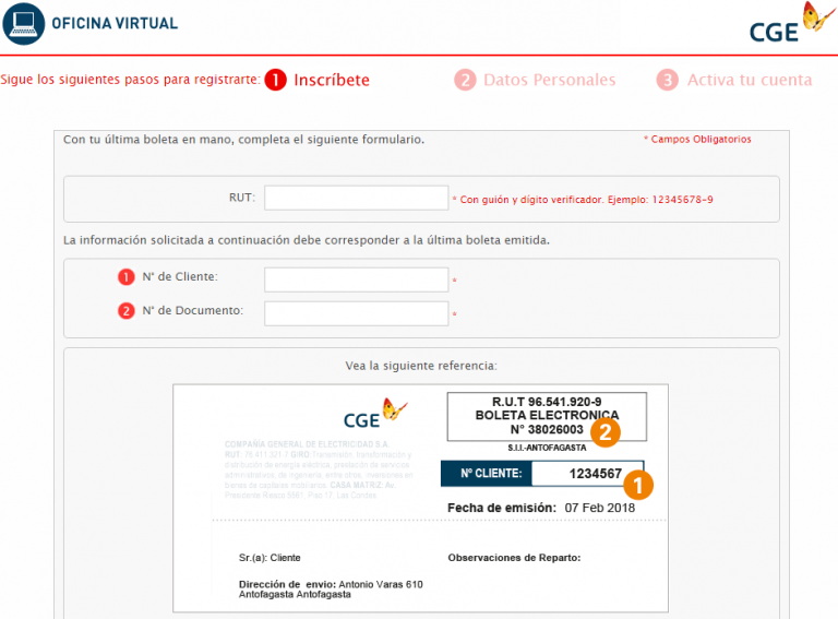 Boletas CGE • Pagar, detalle, suscripcion en Linea • Consultar e ...